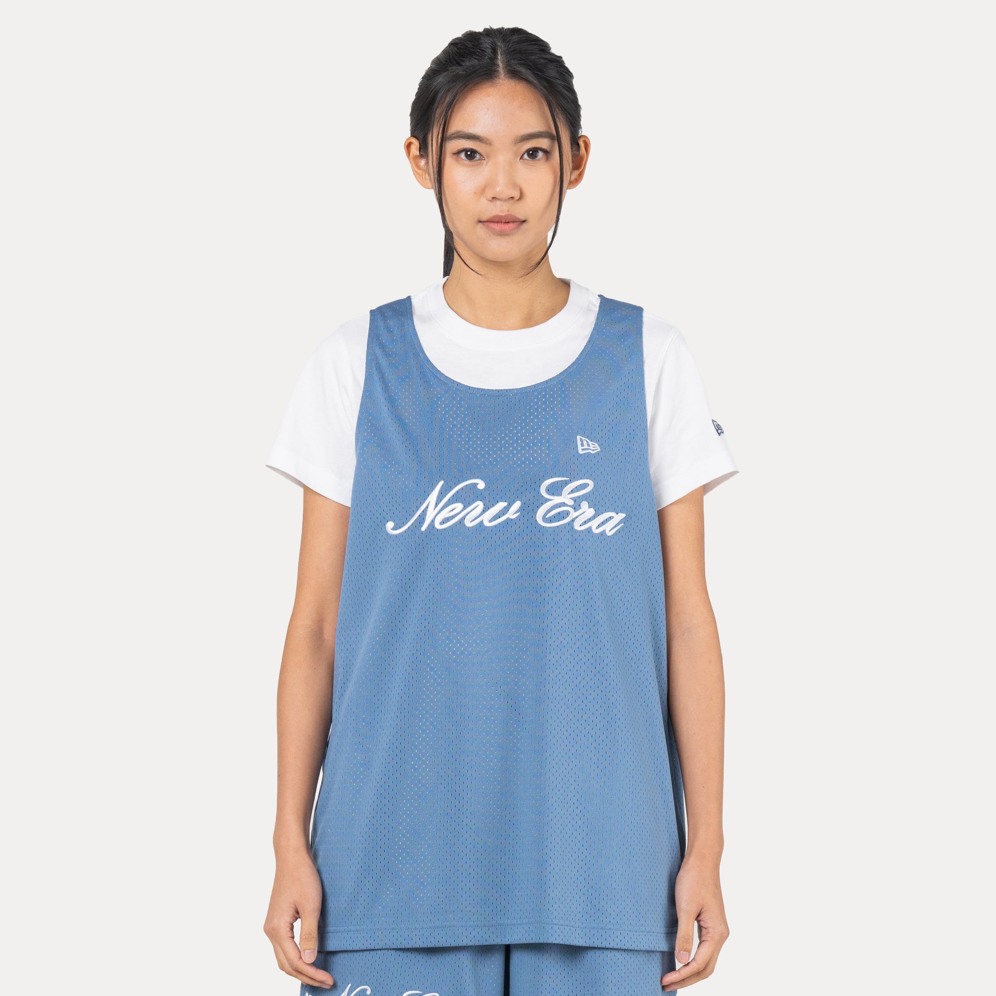 NEW ERA BASIC WHITE AND FADED BLUE REVERSIBLE TANK – New Era Hong Kong
