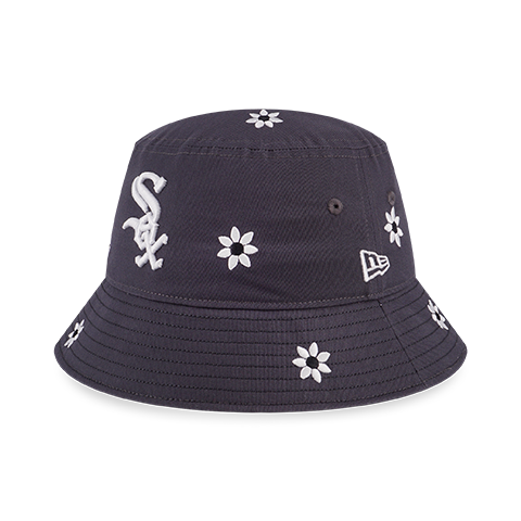 CHICAGO WHITE SOX FLOWER EMBROIDERY GRAPHITE BUCKET 01 – New Era Hong Kong