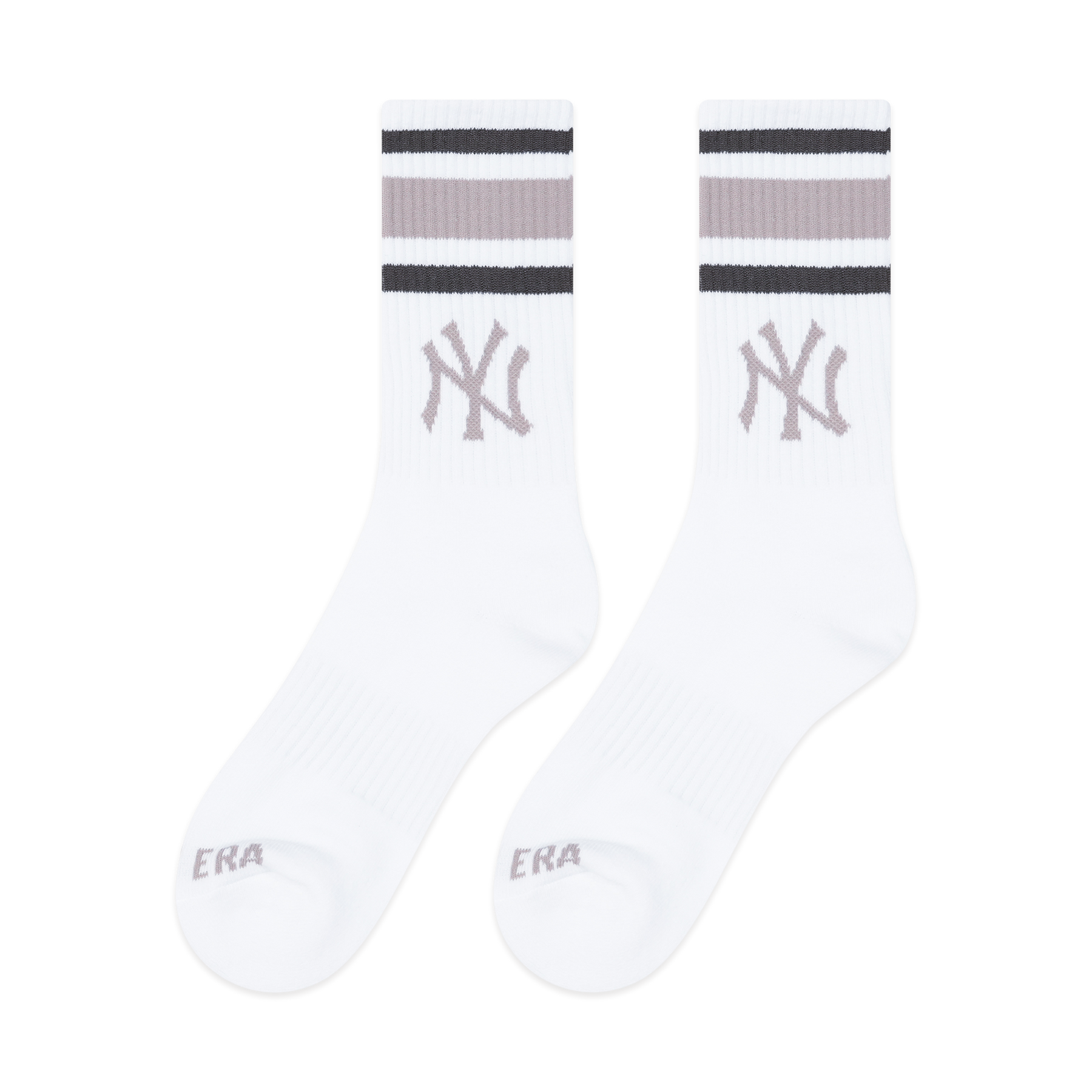 MLB BASIC NEW YORK YANKEES 2 PACK COLOR STRIPS WHITE SOCKS – New Era ...