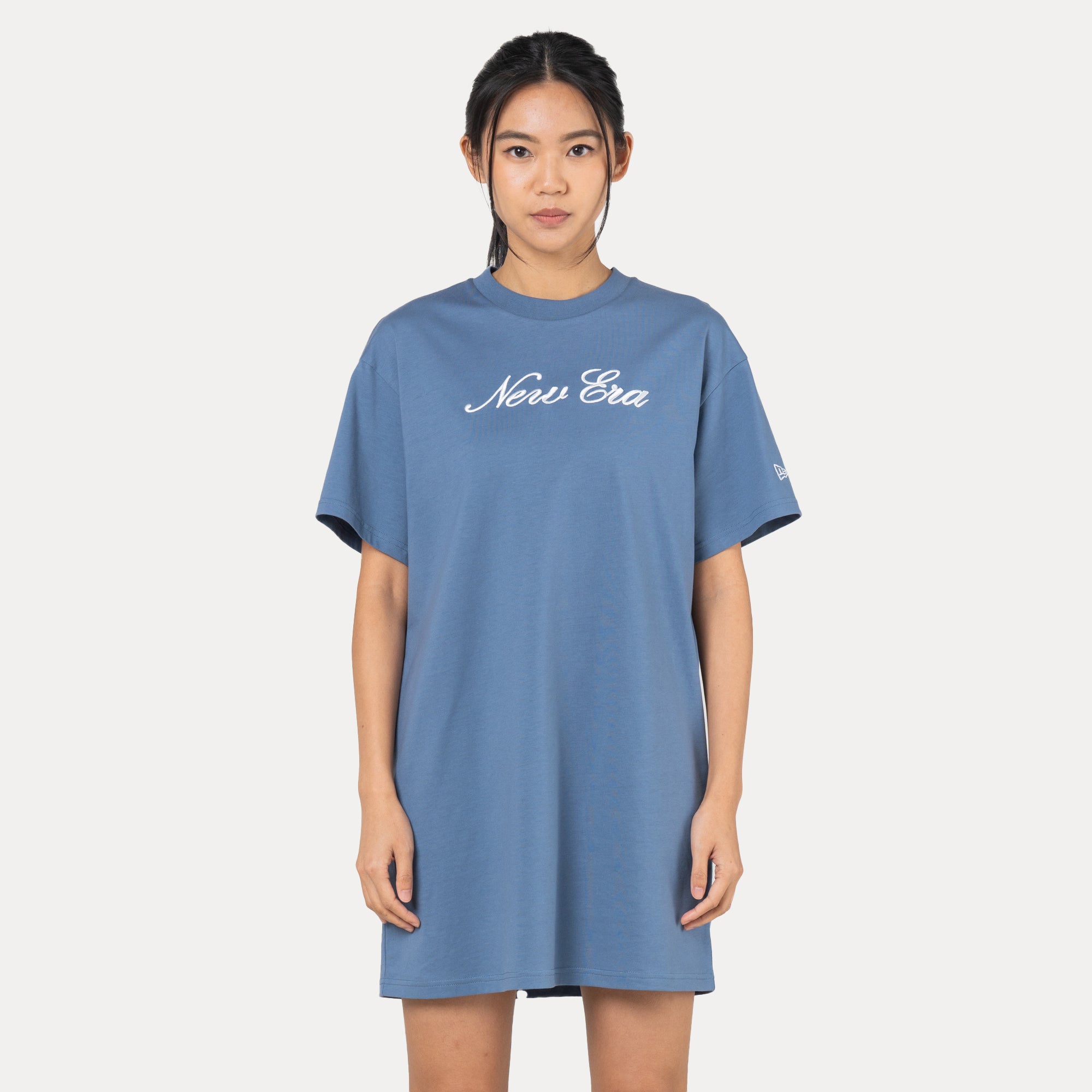 NEW ERA BASIC FADED BLUE WOMEN SHORT SLEEVE TEE DRESS – New Era Hong Kong