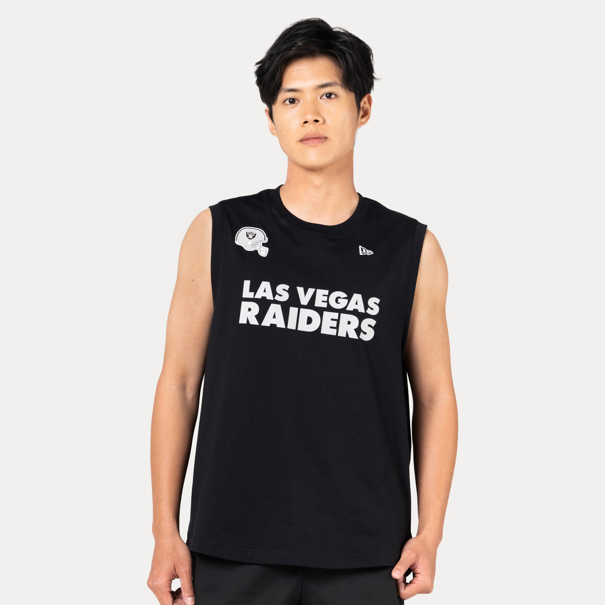 LAS VEGAS RAIDERS NFL HELMET BLACK MUSCLE TANK – New Era Hong Kong
