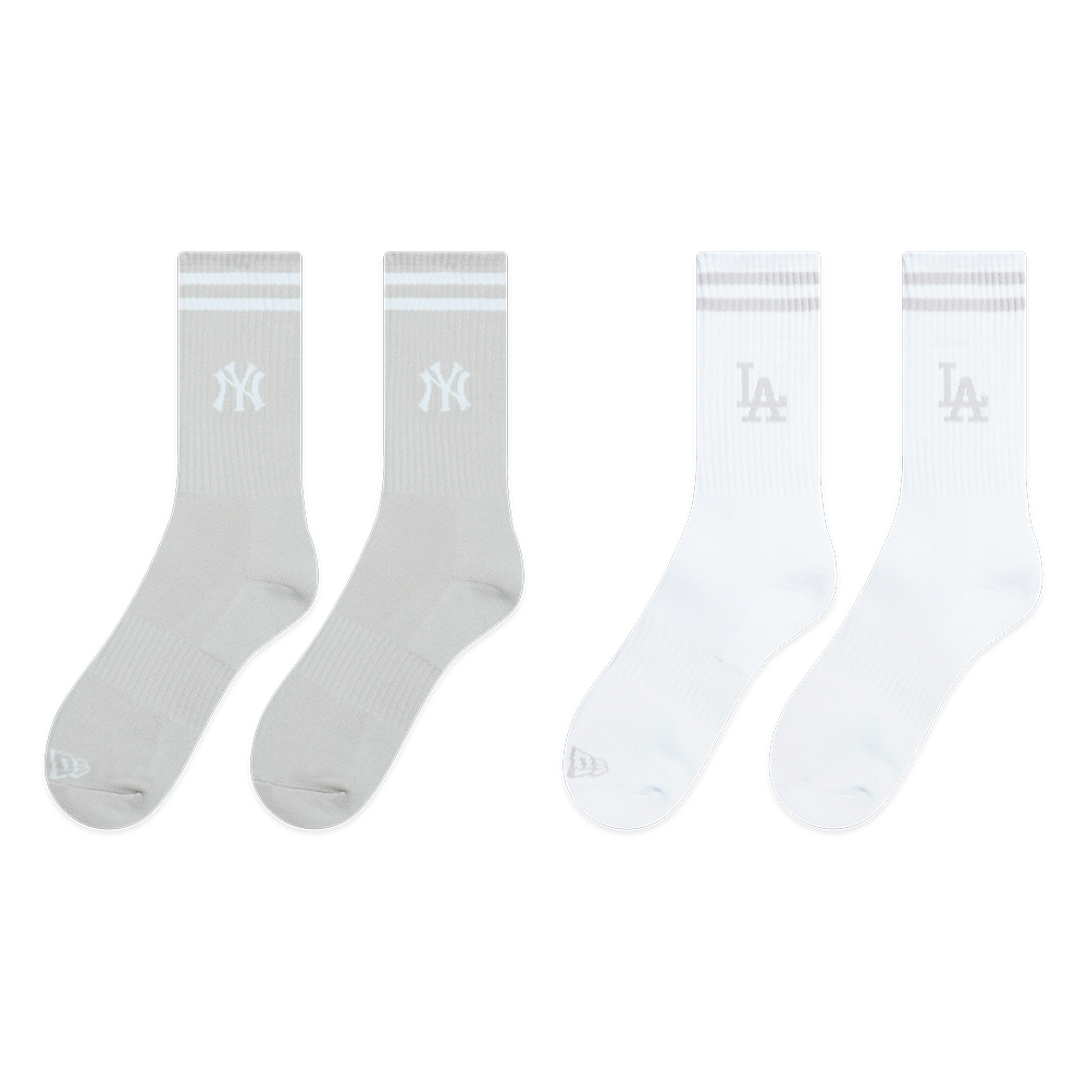 NEW YORK YANKEES & LOS ANGELES DODGERS COLOR ERA VINTAGE STONE AND WHI ...