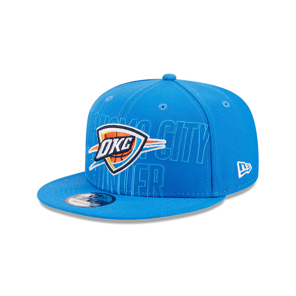 NBA OKLAHOMA CITY THUNDER AUTHENTICS ON-STAGE DRAFT BLUE 9FIFTY CAP ...