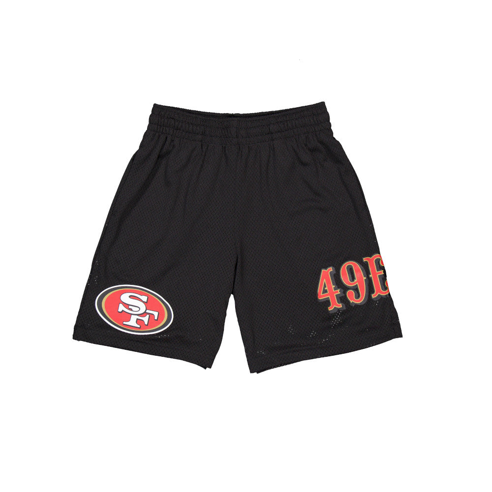 SAN FRANCISCO 49ERS CORE BLACK MESH SHORTS – New Era Hong Kong