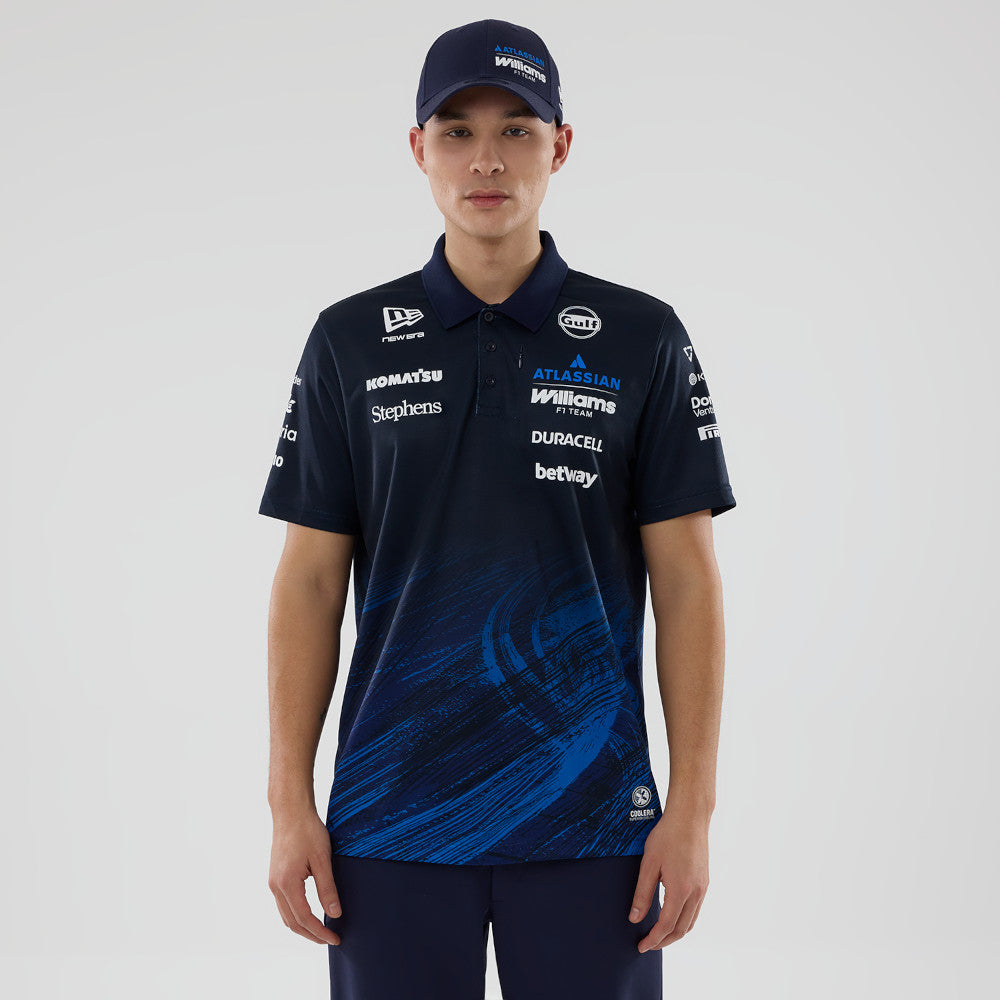 ATLASSIAN WILLIAMS F1 TEAM BLUE TECH POLO SHIRT – New Era Hong Kong